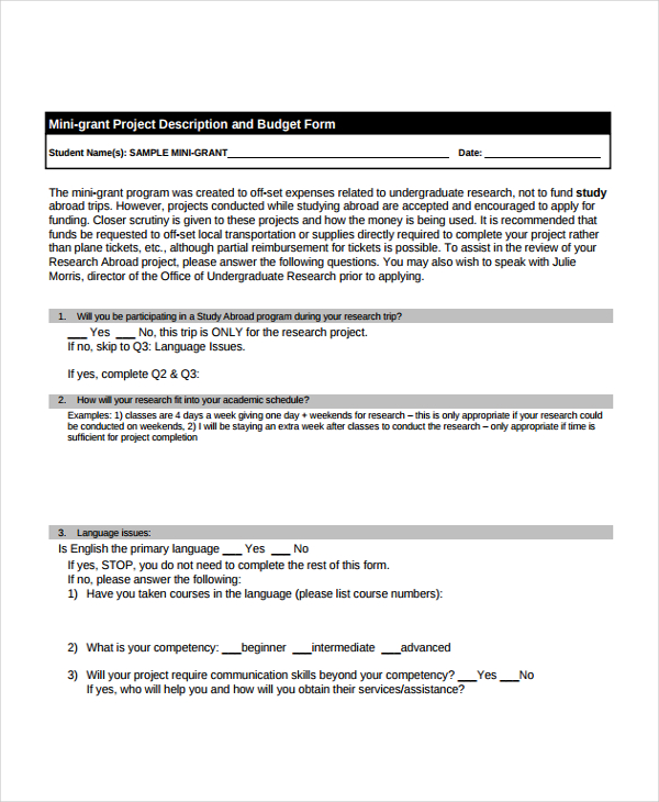 8 Project Description Templates Google Docs MS Word PDF Apple Pages