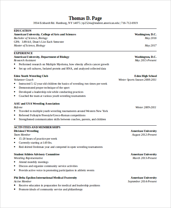 7+ Referee Resume Templates - PDF, DOC