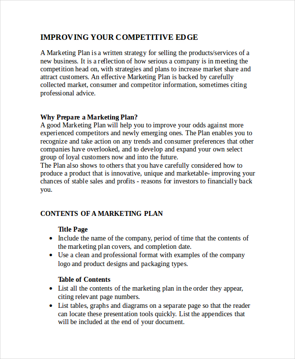 Advertising Plan Template - 9+ Free Word, Excel, PDF Document Downloads