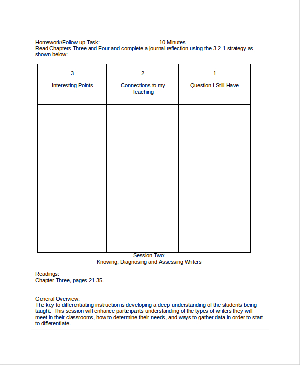 Differentiated Instruction Template - 7+ Free Word, PDF Document Downloads