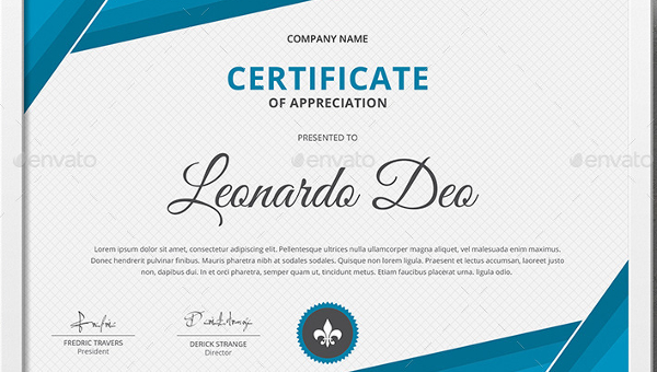 Certificate Of Recognition Design