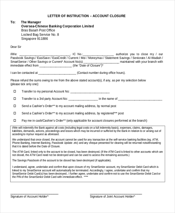 16+ Sample Letter of Instruction Templates - PDF, DOC