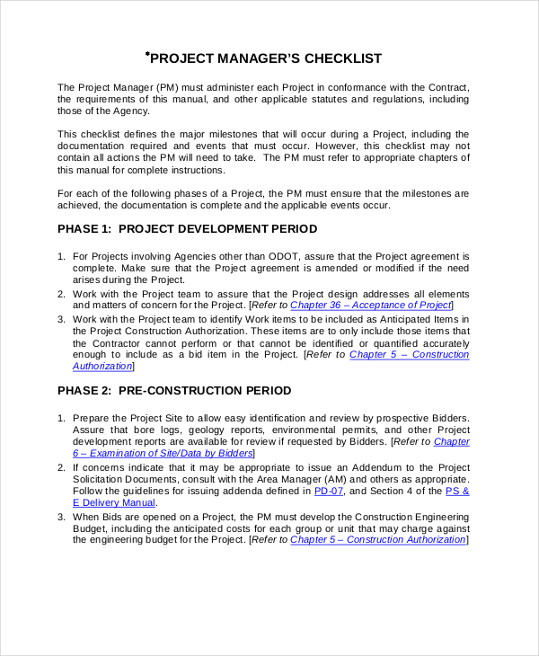 8+ Project List Templates - Free Sample, Example, Format