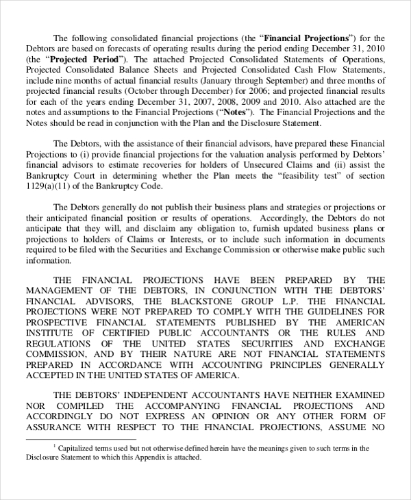 8+ Financial Projection Templates - Free Word, PDF Documents Download