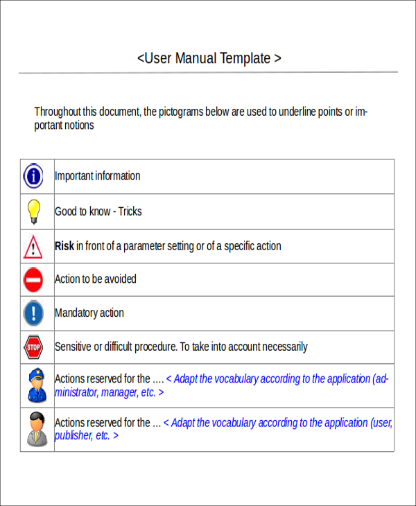 8 Instruction Manual Templates Free Sample Example Format