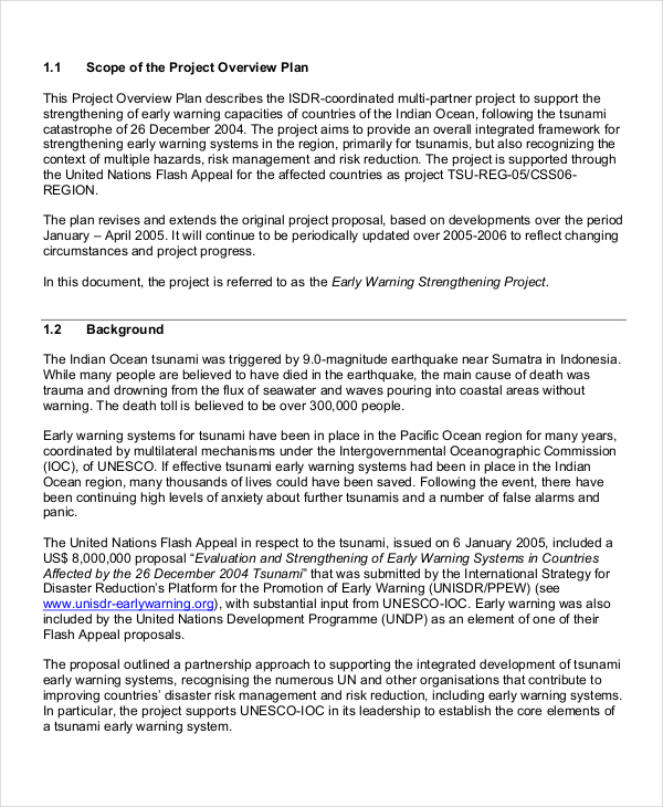 10 Project Overview Templates Free Word PDF Documents Download