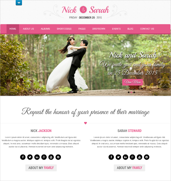 32+ Wedding Website Themes & Templates