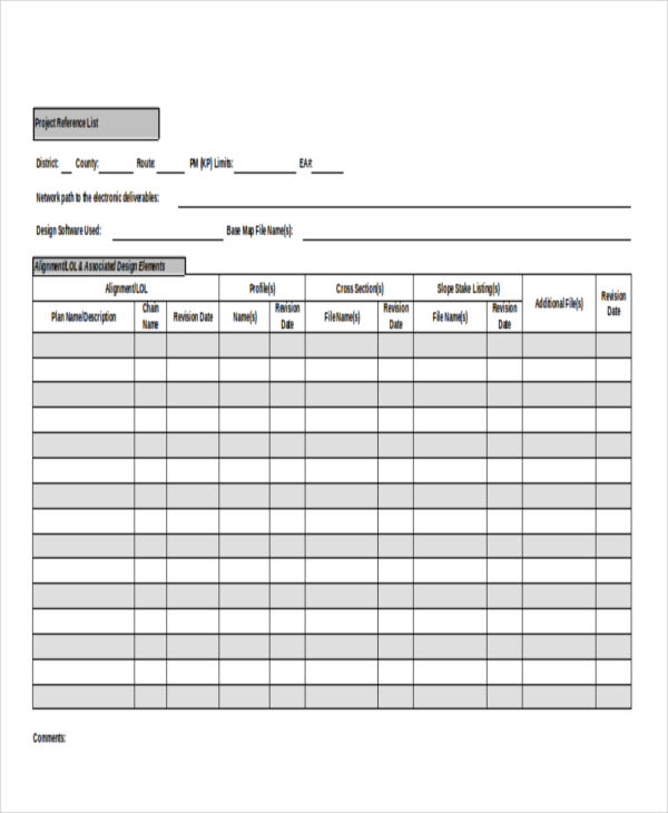 Project List Template - 7+ Free Word, PDF Documents Download!