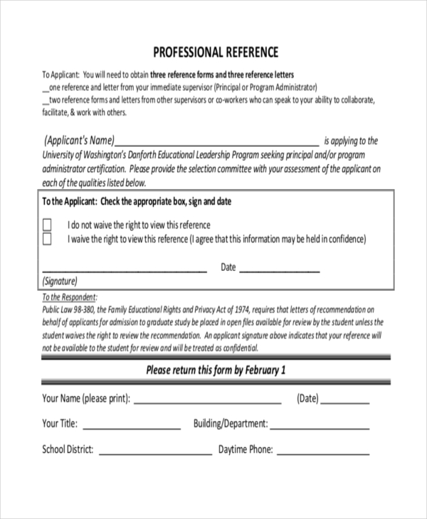 18+ Reference Letter Template - Free Sample, Example, Format