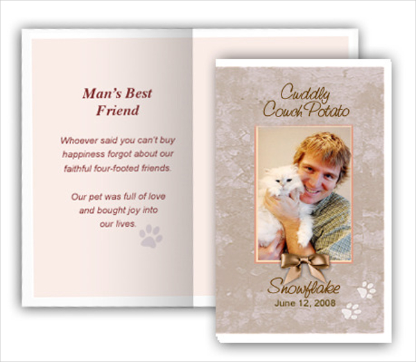 16+ Pet Memorial Card Designs & Templates - PSD, AI