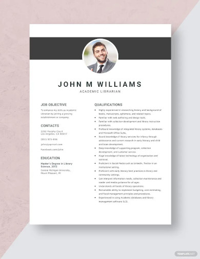 Academic Resume Template - 13+ Free Word, PDF Document Downloads