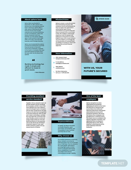 20+ Banking Brochures - Free PSD, AI, EPS Format Download