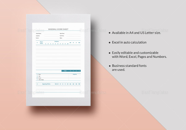 Score Sheet Templates - 46+ Free Word, Excel, PDF Document Download