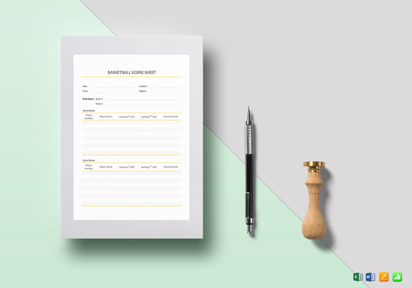 Score Sheet Templates - 46+ Free Word, Excel, PDF Document Download