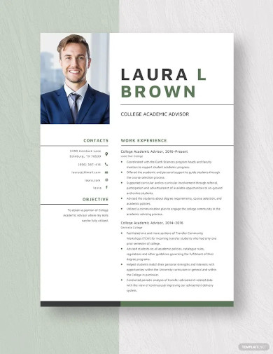 Academic Resume Template - 13+ Free Word, PDF Document Downloads