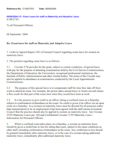 30+ Leave Letter Templates - PDF, DOC