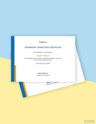 Free 35+ Internship Certificate Templates - PDF, DOC, AI, Word,