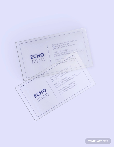 26+ Transparent Business Card Templates - Illustrator, Ms Word, Apple Pages