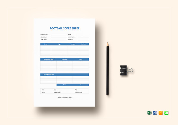 Score Sheet Templates - 46+ Free Word, Excel, PDF Document Download