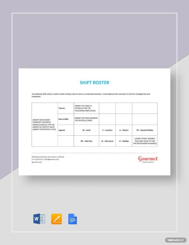 13+ Roster Templates in PDF | Word | Google Docs | Apple Pages