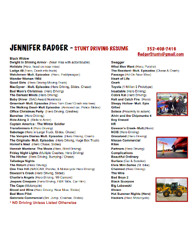 Driver Resume Template - 27+ Free Word, PDF Document Downloads