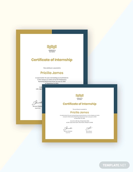 Free 35+ Internship Certificate Templates - PDF, DOC, AI, Word,