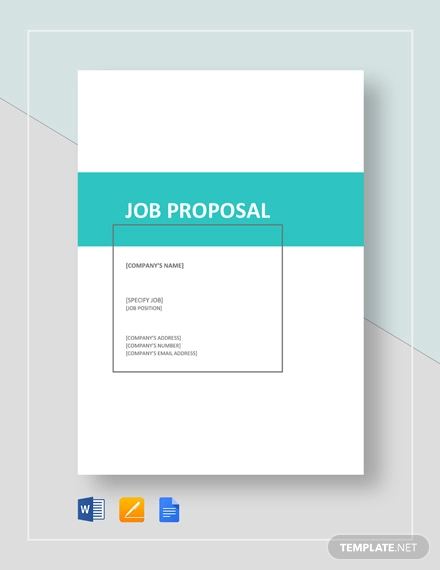 Job Proposal Template - 24+ Free Word, PDF Document Downloads