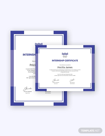Free 35+ Internship Certificate Templates - PDF, DOC, AI, Word,