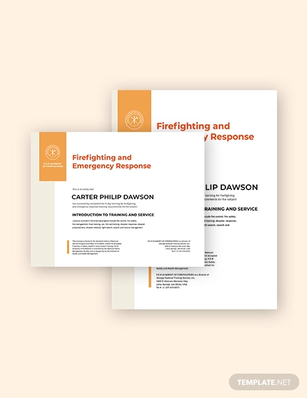 12+ Safety Certificate Template - Word, PDF, PSD, AI, InDesign Document ...