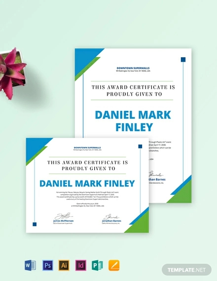 Winner Certificate Templates - 24+ PDF, Word, AI, InDesign, PSD ...