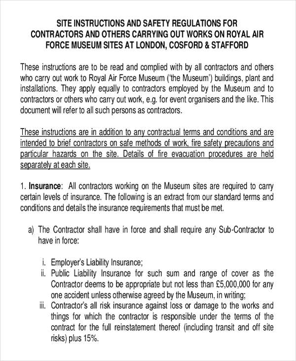 16+ Instruction Templates in PDF | Word | DOCX | Excel