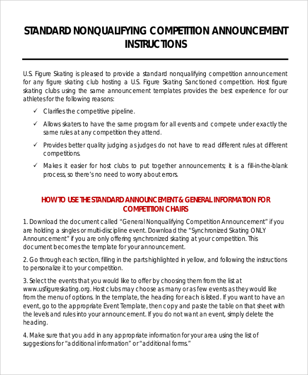 16+ Instruction Templates in PDF | Word | DOCX | Excel