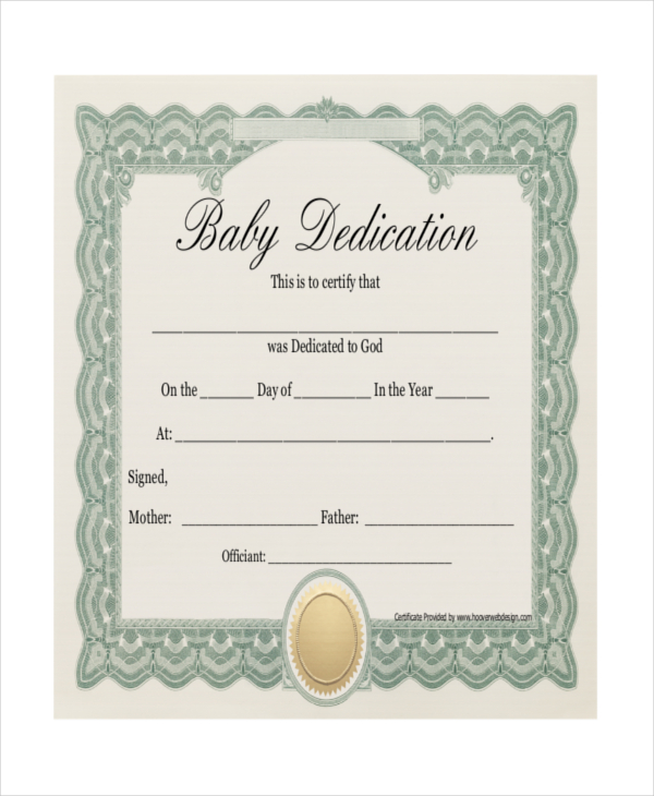 Baby Certificate Template - 11+ Free PDF, PSD, Vector Format Download