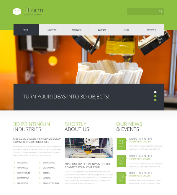 11+ Printing WordPress Themes & Templates