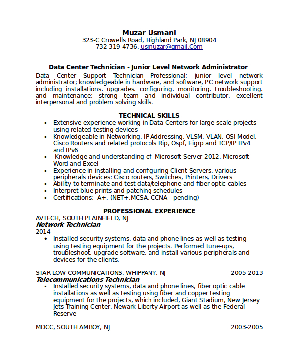10+ Electronics Resume Templates in MS Word | Apple Pages | PSD | Publisher