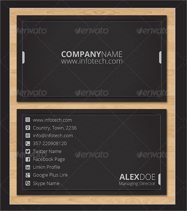 35+ Information Technology Business Card Templates in Word, AI, PSD