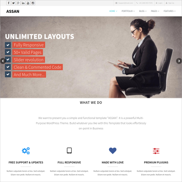 41+ Bootstrap WordPress Themes & Templates