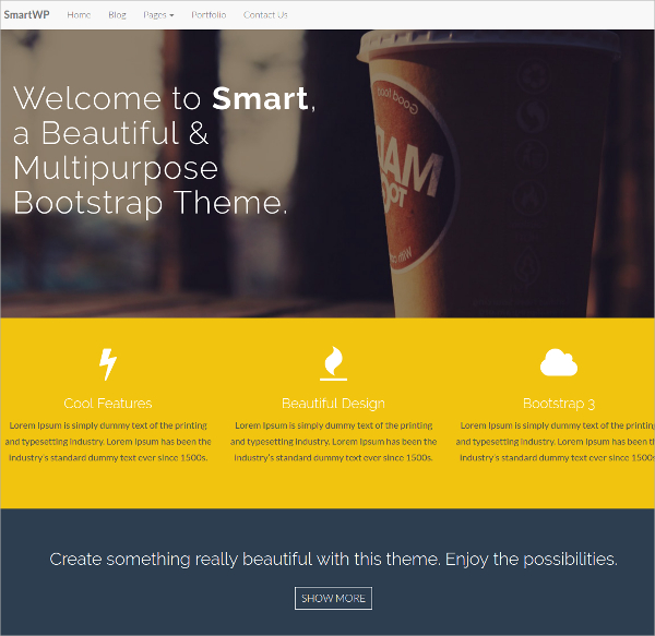 41+ Bootstrap WordPress Themes & Templates