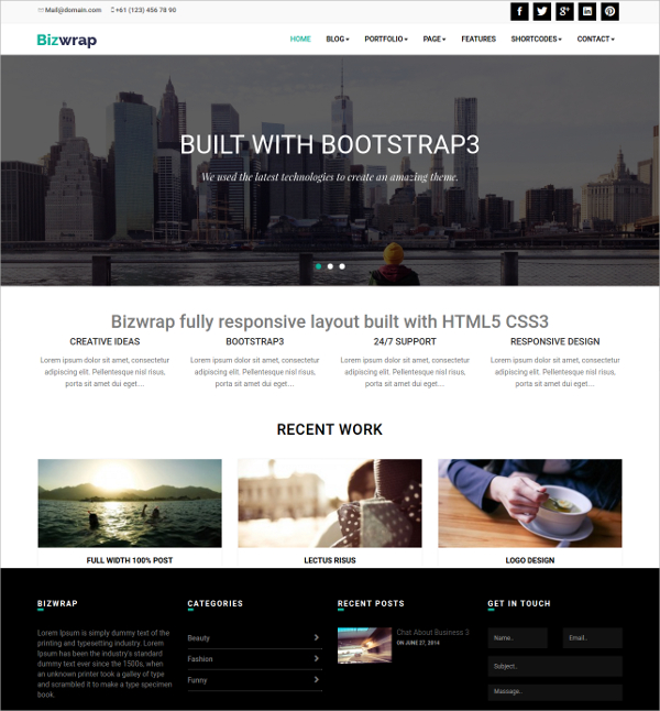 41+ Bootstrap WordPress Themes & Templates