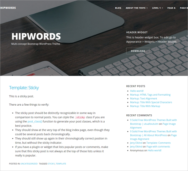 41+ Bootstrap WordPress Themes & Templates