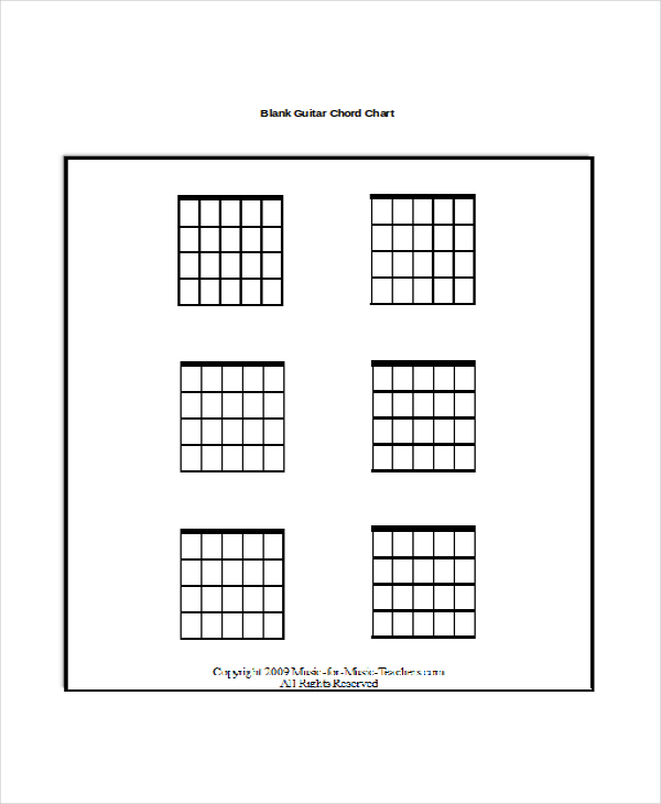 13 Guitar Chord Chart Templates FreeSample Example Format
