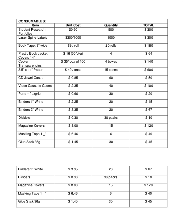 16 School Budget Templates In MS Word PDF Excel Google Docs 