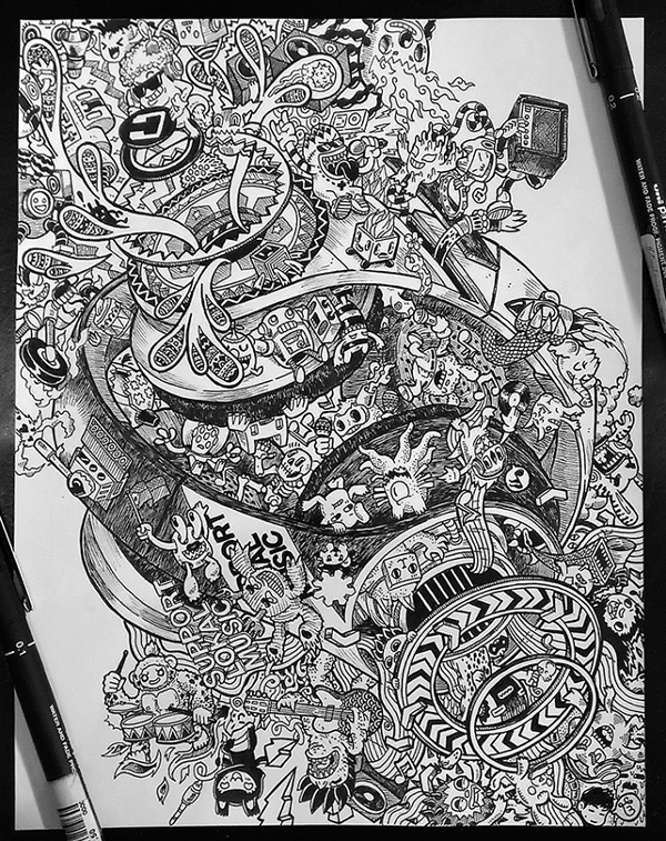 37+ Imaginative Doodle Art Designs
