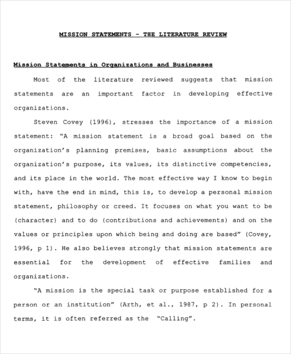 Mission Statement Template - 12+ Free Word, PDF Document Downloads