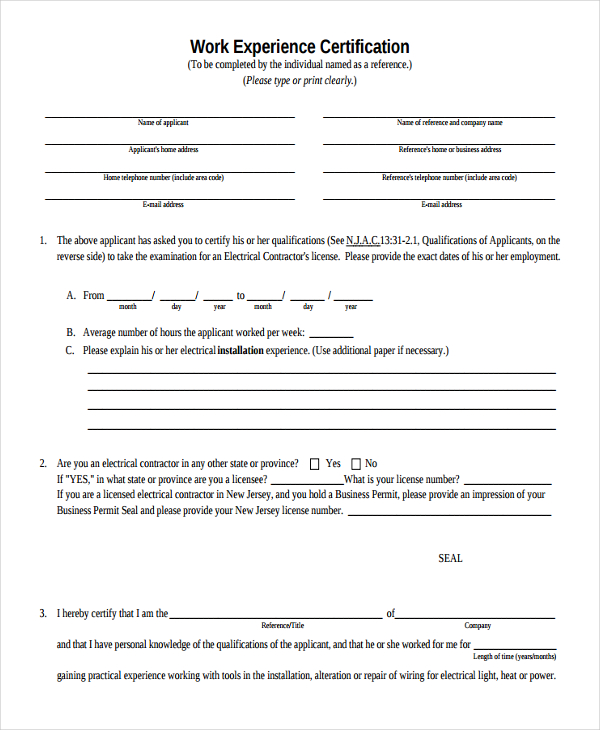 36+ Experience Certificate Templates - PDF, Google Docs, AI, Word, InDesign