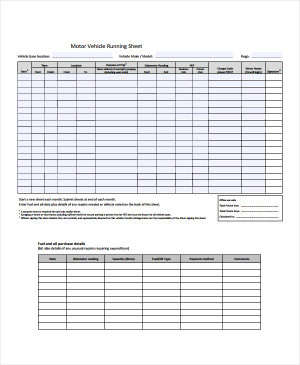 17+ Run Sheet Templates - PDF, DOC