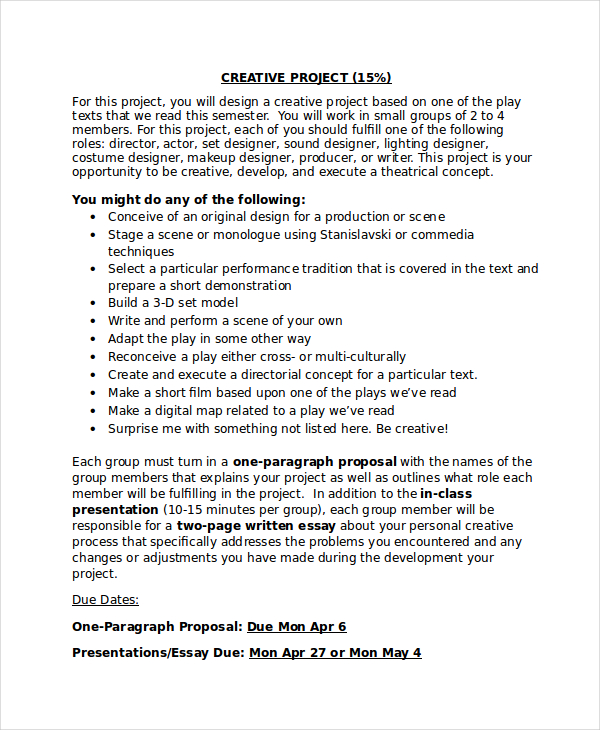 4+ Project Presentation Templates - DOC, PDF