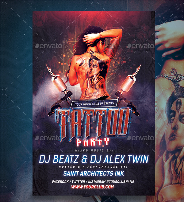 12+ Tattoo Flyers - Free PSD, AI, Vector, EPS Format Download