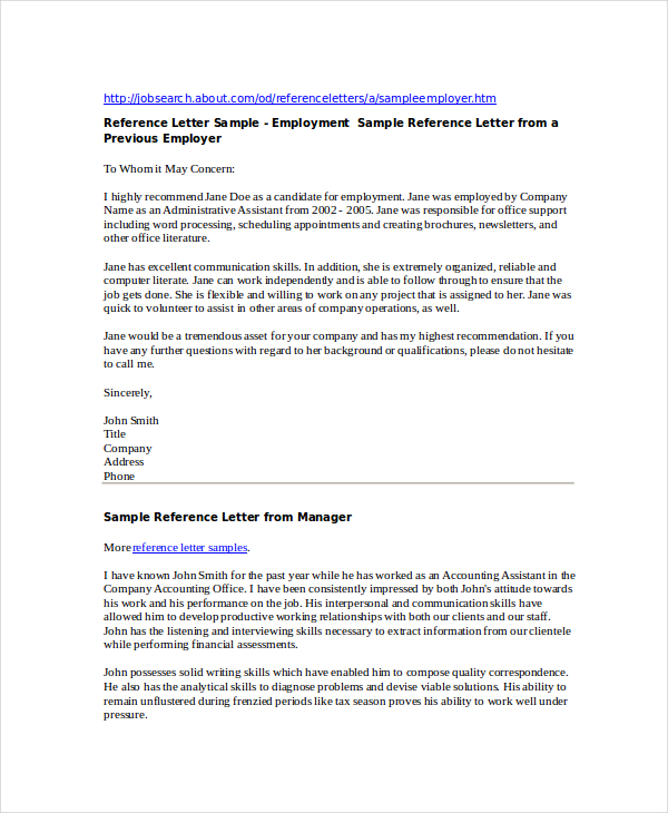 Character Reference Letter - 8+ Free Word, Excel, PDF Documents Download