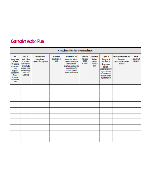 Word Action Plan Template - 14+ Free Word Document Downloads